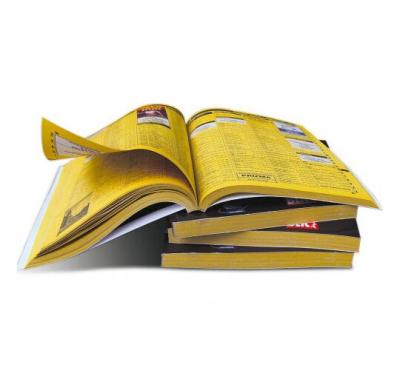China Wholesale cheap yellow page books, high quality yellow page book printing, Magazine printing, perfect bound book print for sale