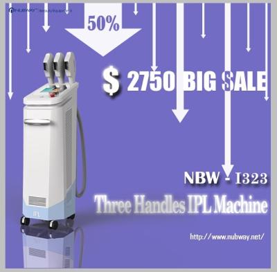 China Big sale Three handles IPL hair removal beauty equipment  for spa for sale