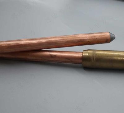 중국 8-피트 16 밀리미터 순동 접지 전극에 의한 5/8-인치는 막대를 답니다 판매용