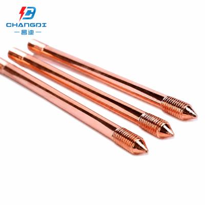 China Premium Electrolytic Copper Bonded Earth Rod for Professional Grounding Systems for sale