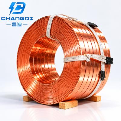 China Corrosion-Resistant Copper Bonded Flat Steel for Electrical Bonding Solutions for sale