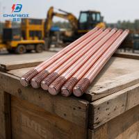China Hot Selling Copper Bonded Earth Rod with Threaded Coupling for sale