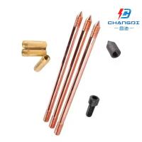 China Copper Clad Steel Driven Ground Rod for Infrastructure Projects for sale