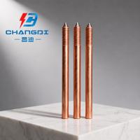 China Copper Clad Steel Grounding Electrode for Electrical Earthing Projects for sale