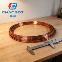 China Copper Clad Steel Solid Wire with Consistent Copper Layer Distribution for sale