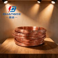 China Copper Clad Steel Solid Wire with Consistent Copper Layer Distribution for sale