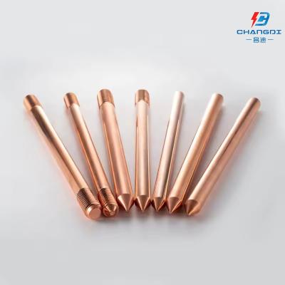 China Copper Bonded Steel Grounding Section with Superior Copper Coverage for sale