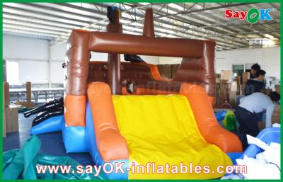 China Large Corsair Ship Shape Inflatable Bouncer Slide Castle For Kinds Playing for sale