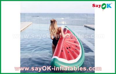 China Yellow / Red / Fruit Slice Pool Float Raw Inflatable Pool Toys For Swimming for sale