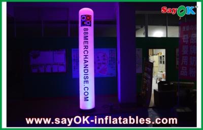 Cina Pubblicità Illuminazione gonfiabile a LED Colonna decorativa Pilastro gonfiabile con stampa del logo in vendita