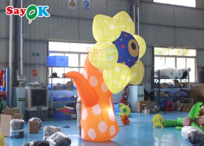 China 3m Inflatable Sunflower For Weekend Crazy Party Wedding Decoration for sale