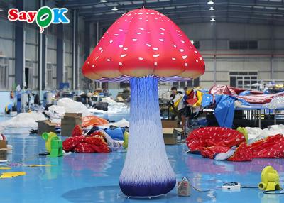China 2.5m Decoration Inflatable Mushrooms Led Balloon Light Up Balloon for sale