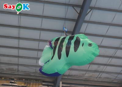 China Big Oxford LED Inflatable Flying Fish For Amusement Parks for sale