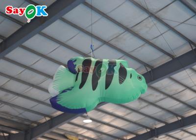 China Big Oxford LED Inflatable Flying Fish For Amusement Parks for sale