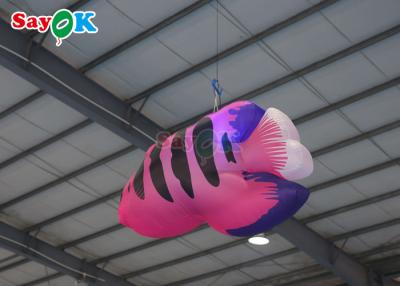 China Big Oxford LED Inflatable Flying Fish For Amusement Parks for sale