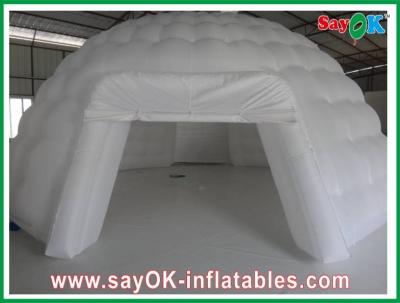 China Domed Inflatable Igloo Waterproof Oxford Cloth Inflatable Air Tent White 10m Customed CE for sale