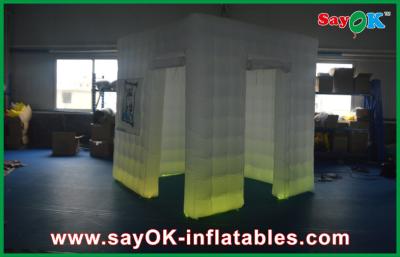 China Inflatable Photo Booth Rental Event Decorative Inflatale Lighting Photo Booth Equipment For Rental for sale