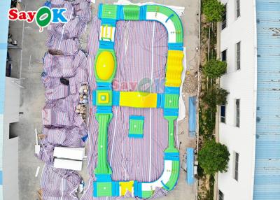 China Silk Printing Inflatable Water Obstacle Course For Wake Park for sale