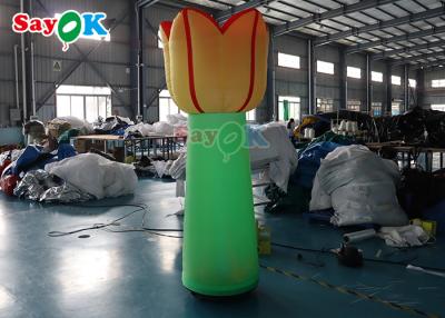 China Giant 3d Inflatable LED Flower Lighting Toy Custom Plant Fungus Flower Advertising Modeling for sale