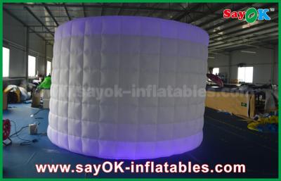 China Advertising Booth Displays 3 X1.5 X 2m Custom Made Wedding Inflatable Photo Booth Frames Lighing Wall for sale