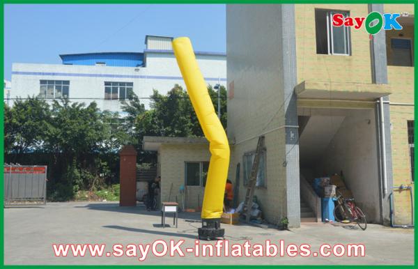 Tipo gonfiabile giallo dell'uomo gonfiabile del bastone, ballerini Inflatables dell'aria della pubblicità