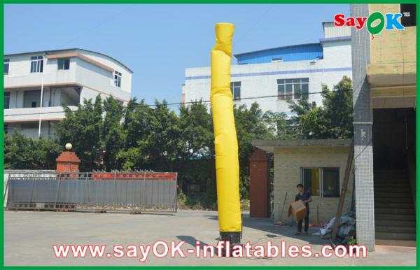 Tipo gonfiabile giallo dell'uomo gonfiabile del bastone, ballerini Inflatables dell'aria della pubblicità
