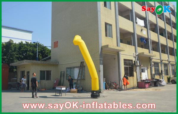 Tipo gonfiabile giallo dell'uomo gonfiabile del bastone, ballerini Inflatables dell'aria della pubblicità