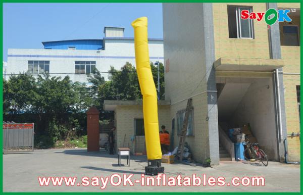 Tipo gonfiabile giallo dell'uomo gonfiabile del bastone, ballerini Inflatables dell'aria della pubblicità