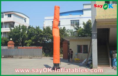 China Aufblasbarer Rohr-Mann-riesiger netter Fallschirm-materieller aufblasbarer Luft-Tänzer With Logo zu verkaufen