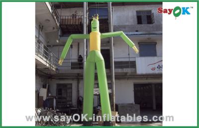 China Tanzender aufblasbarer verrückter Rohr-Mann Luft-Guy Green Dancing Man Balloons für Anzeige zu verkaufen
