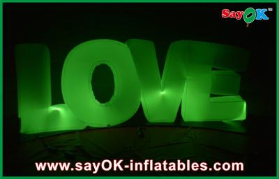 China Customized Inflatable Alphabet Letters Numbers with LED Lights for Advertising or Concert Music Touring for sale