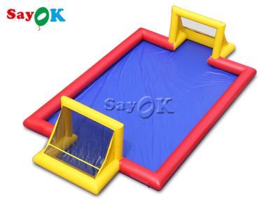 China Kinderaufblasbare Spiele 10x7x2.5mH Digital, die aufblasbaren Fußballplatz für Kinder drucken for sale