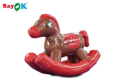 China Sayok rotes PVC-Kind aufblasbare Pony Rocking Horse for sale