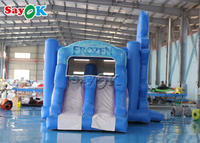 China 6m 20ft Children Frozen Bounce House Inflatable Bouncy Castles With Slide for sale