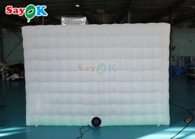 China 210D Oxford Inflatable Photo Booth Photographer Studio Portable Stage Cube Photo Booth With Led Light for sale