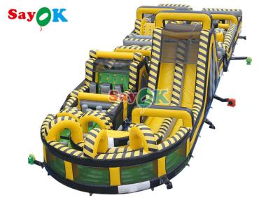 China Outdoor Komiker Aufblasbare Hindernisparcours Digitales Drucken Blow Up Hindernisse Spiele for sale