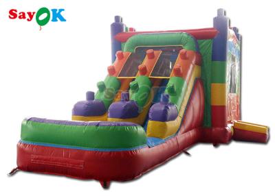 China 0.5mm PVC inflável unicórnio casa de salto crianças castelo salto diapositiva lua for sale