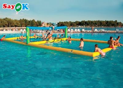 China Luftdichtes Mehrfunktionsschwimmen aufblasbares Wasser Volleyballplatz aufblasbares Wasser Schwimmen for sale