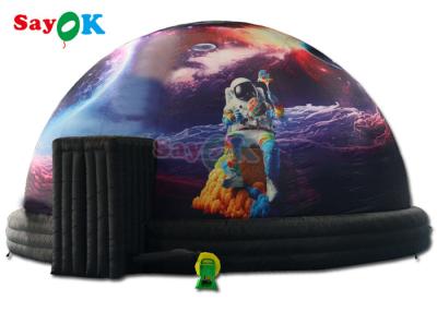China 32.8ft Astronautisch aufblasbares Planetarium Projektionszelt Kuppel schwarzes Projektionszelt für die Schule zu verkaufen