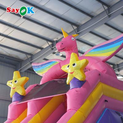 China Giant Inflatable Slide Commercial Water Park Jumper Inflatable Bounce House For Kid Party Combo With Slide for sale