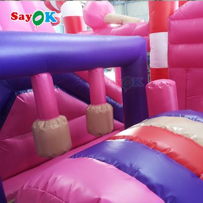 China Commercial Inflatable Slide Digital Print Inflatable Bouncer Slide Rental Inflatable Bounce House Quadruple Stitches for sale