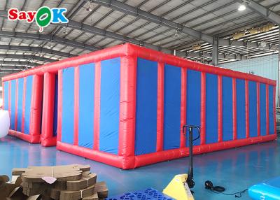 China 9m 27ft  Inflatable Sports Games Outdoor Obstacle Course Blow Up Maze Inflatable Games For Kids for sale