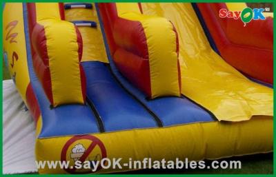 China Inflatable Water Slide Clearance Custom Yellow PVC Inflatable Bouncer Slide For Playing Center for sale