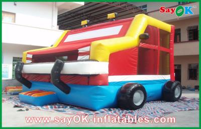 China Outdoor Little Tikes Inflatable Bouncer Truck Shape PVC Jumper House For Amusement Park Moon Bounce Rental for sale