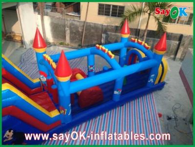 China Obstacle Course Bounce House Family Inflatable Bounce CE Certificated Blower Cartoon Model for sale