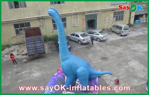 Inflatable Christmas Dinosaur Fire Proof Inflatable Dragon Toy Dinosaur Oxford Cloth With CE / UL Blower