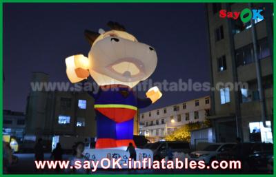 China Blow Up Cartoon Characters 210 D Oxford Cloth Big Inflatable Costume For Advertising 2 - 8m Height for sale