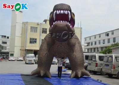 China Inflatable Christmas Dinosaur 5m 15ft Inflatable Mascot T-Rex Tyrannosaurus Dinosaur For Exhibition for sale