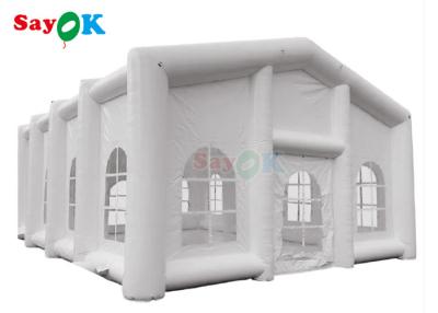 China Inflatable Outdoor Tent LED Color Outdoor Inflatable Tent Cube Inflatable Wedding Party Tent for sale