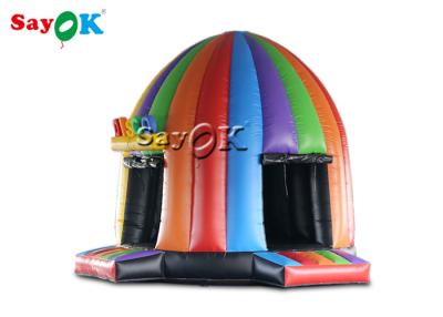 China Cúpula de tenda inflável 5x4x3.8mH Cúpula de discoteca inflável Castelo de salto com luzes mágicas for sale